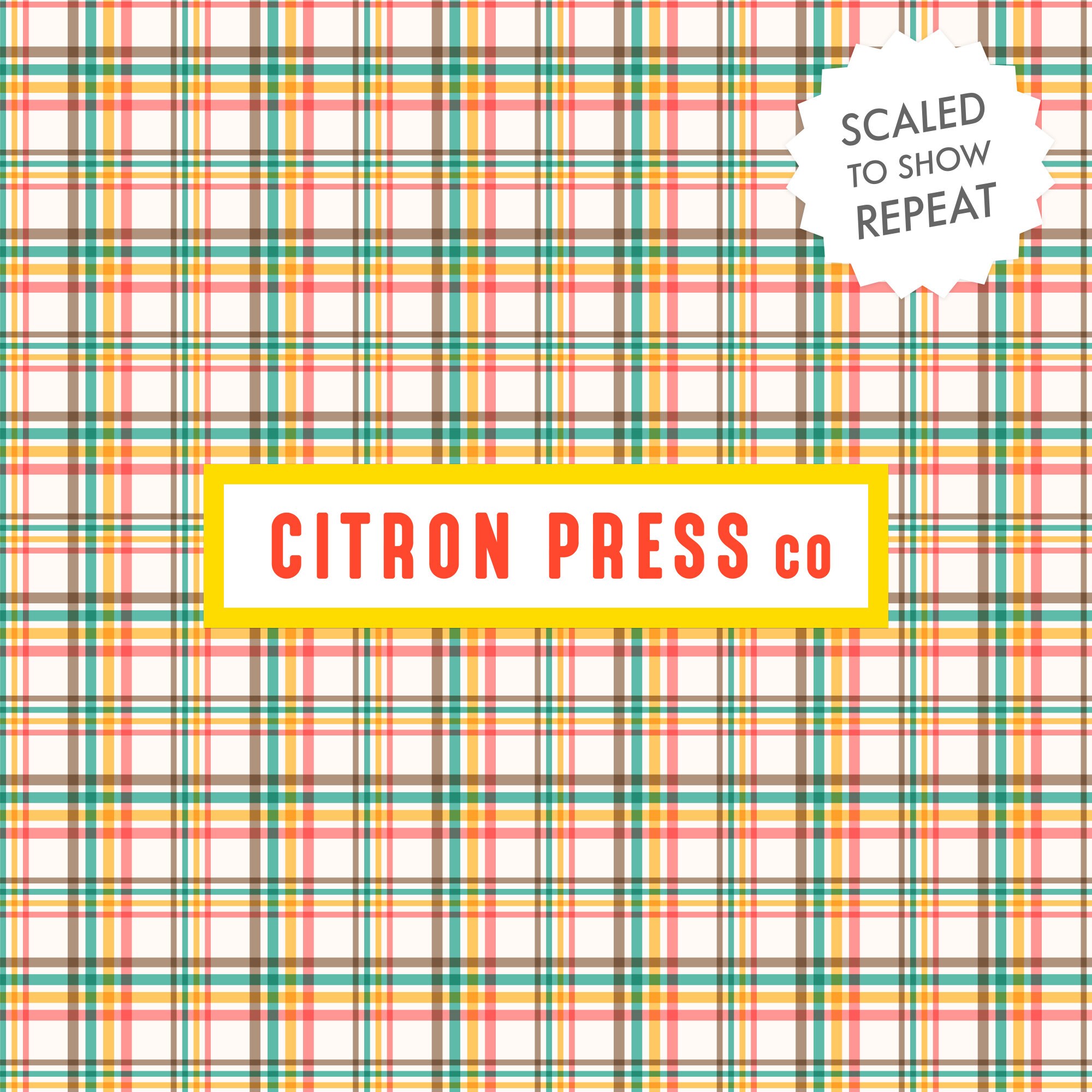 Candy Stripe Plaid Seamless Pattern PNG File for Fabric Printing ...
