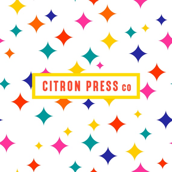 Retro Sparkles Seamless Pattern Png for Fabric Mid Century - Etsy