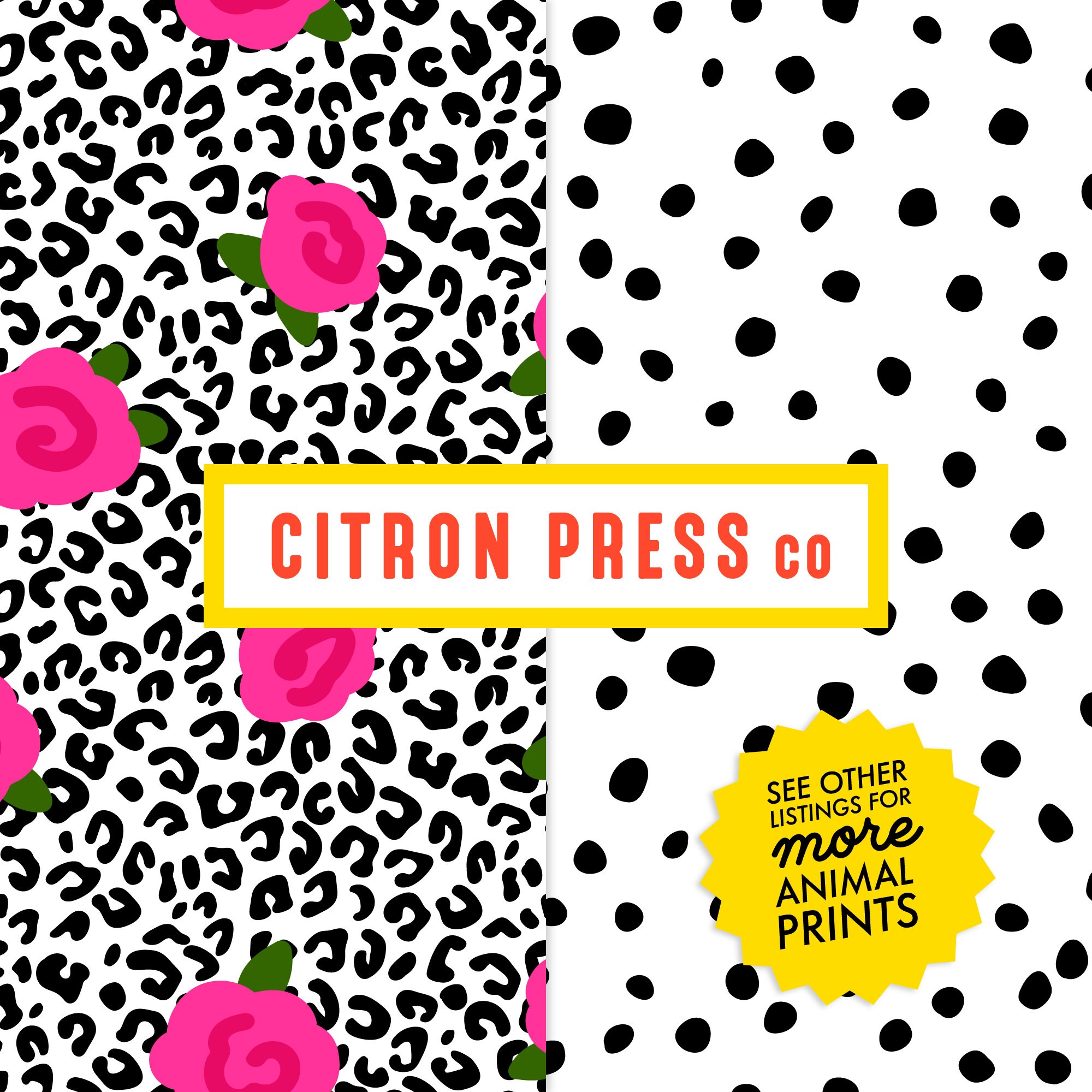 Snow Leopard Print PNG and JPG Files, Boho Seamless Pattern for Animal ...