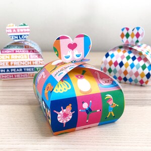 DIY Printable Box With 12 Days of Christmas Prints, Instant Download ...