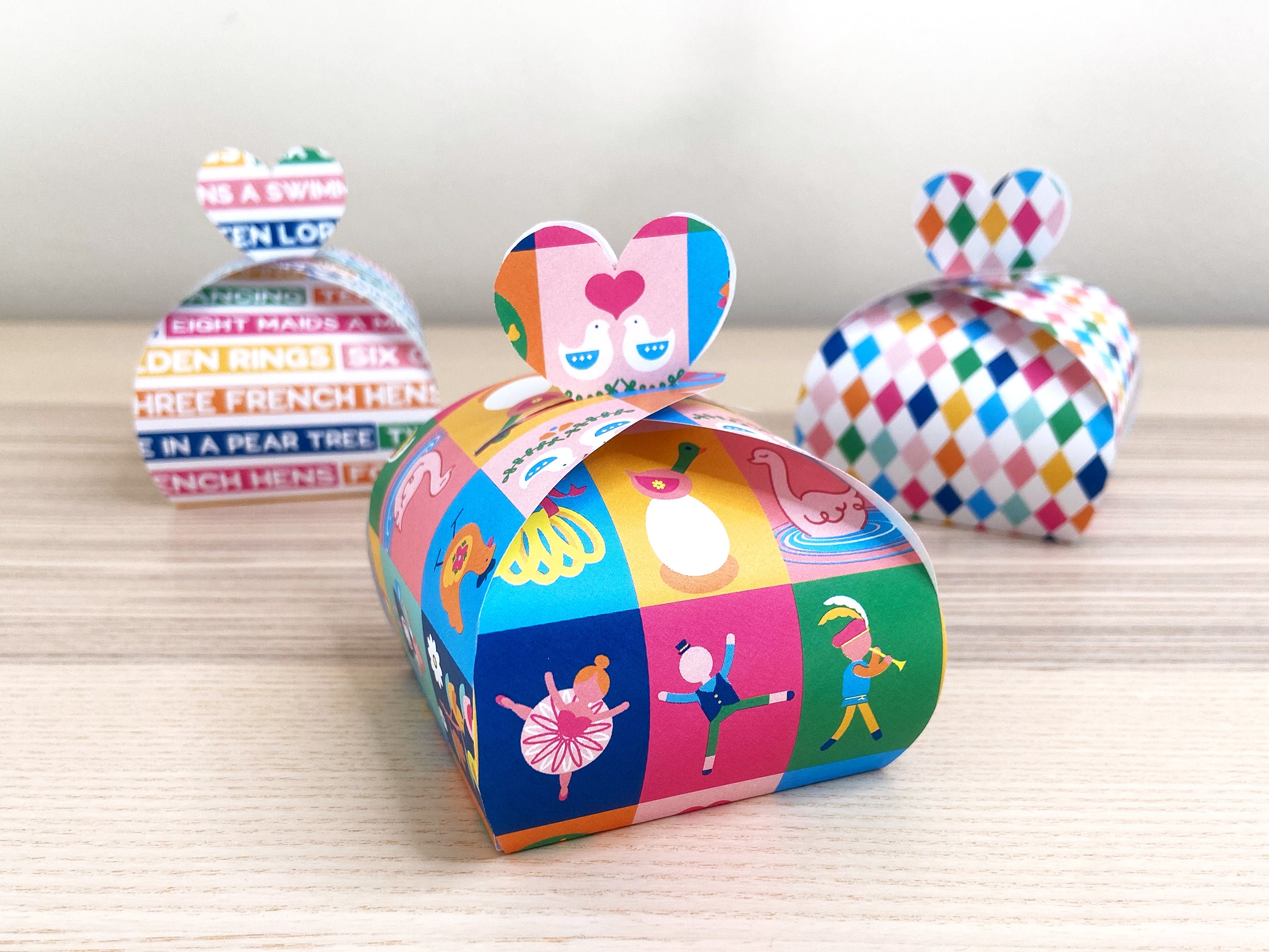 DIY Printable Box With 12 Days of Christmas Prints, Instant Download ...