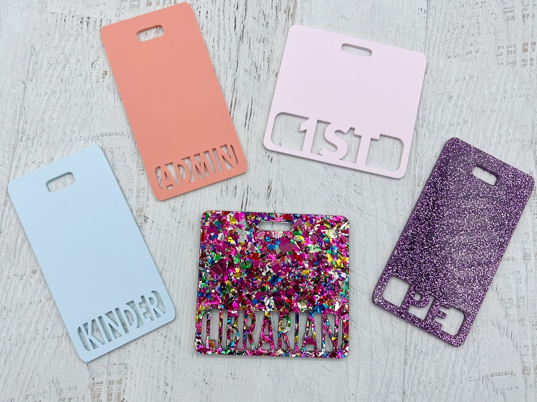 Custom Teacher Badge Holder, School ID Card Holder, Badge Holder ...