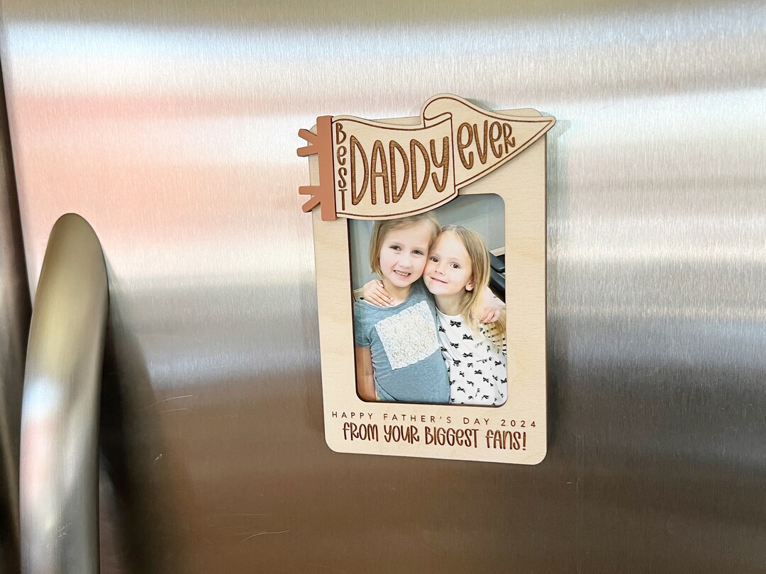 Father's Day Photo Frame Magnet, Dad Gifts From Kids, Custom Photo ...