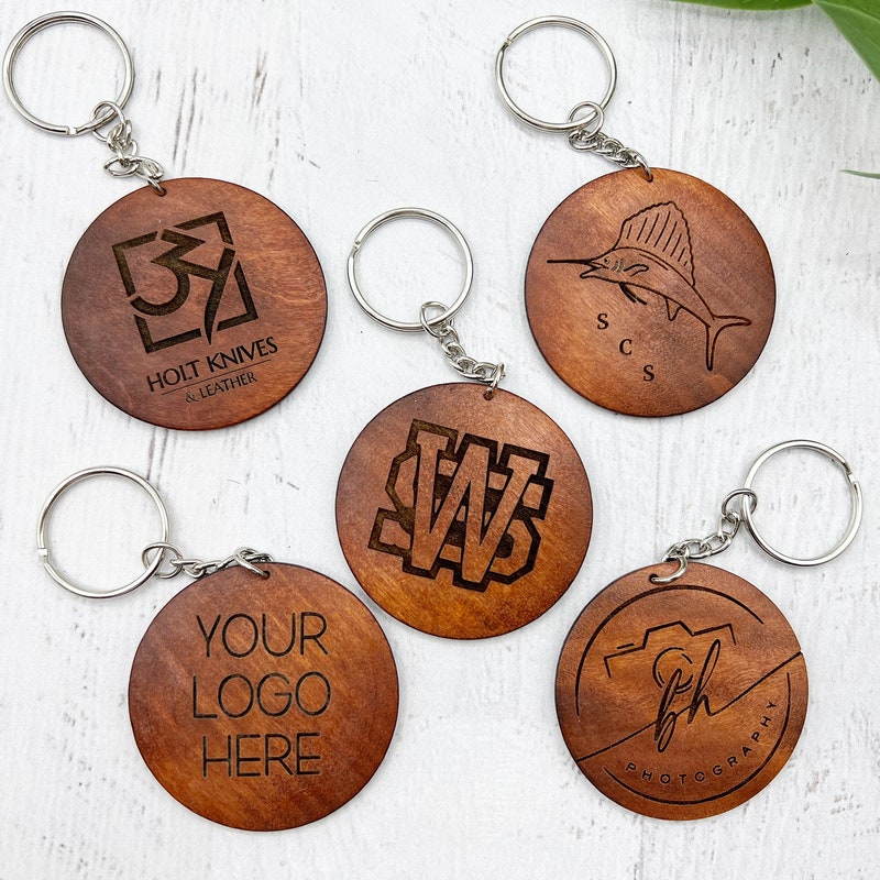 Wood Keychain - Etsy