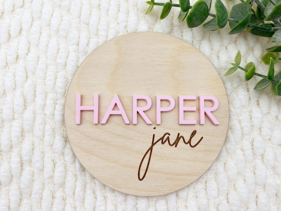 Baby Birth Announcement Sign, Baby Name Sign for Hospital, Hospital ...