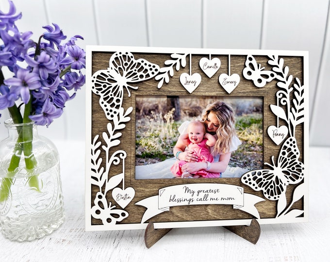 Vintage Enameled and Jeweled Butterfly Photo Frame/photo Display ...