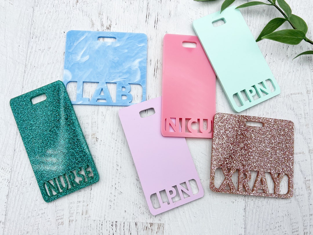 Custom Nurse Badge Holder, ID Card Holder, Medical Badge Holder, RN ...