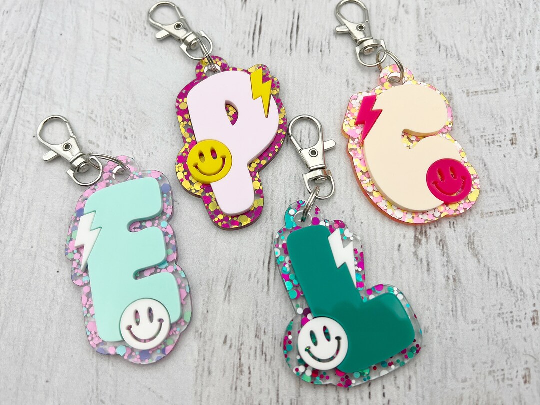 Backpack Name Tag, Letter Charm, Back to School, Bag Tag, Custom ...
