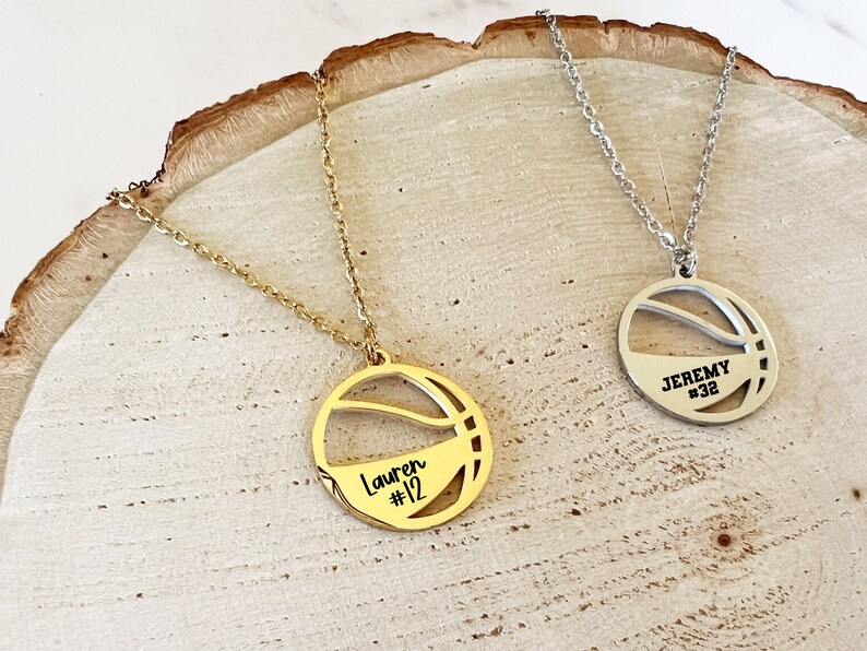 Basketball Stainless Steel Necklace, Custom Engraved Sports Mama ...