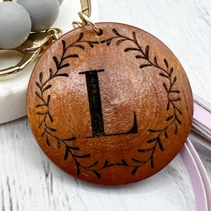 Custom Wooden Keychain, 2 Inch Laser Engraved Wood Pendant for Keychain ...