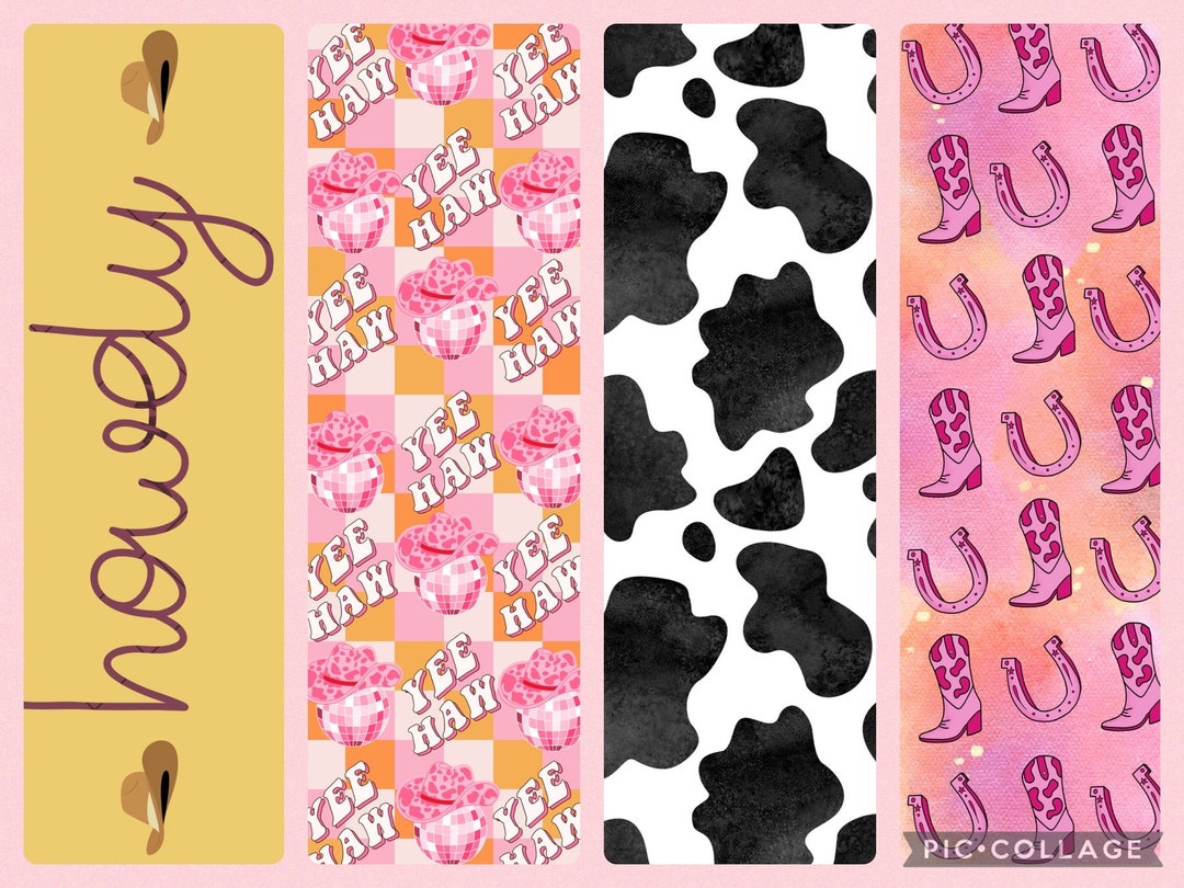Western, Cowgirl Bookmarks, Set of 4 Digital Prints - Etsy
