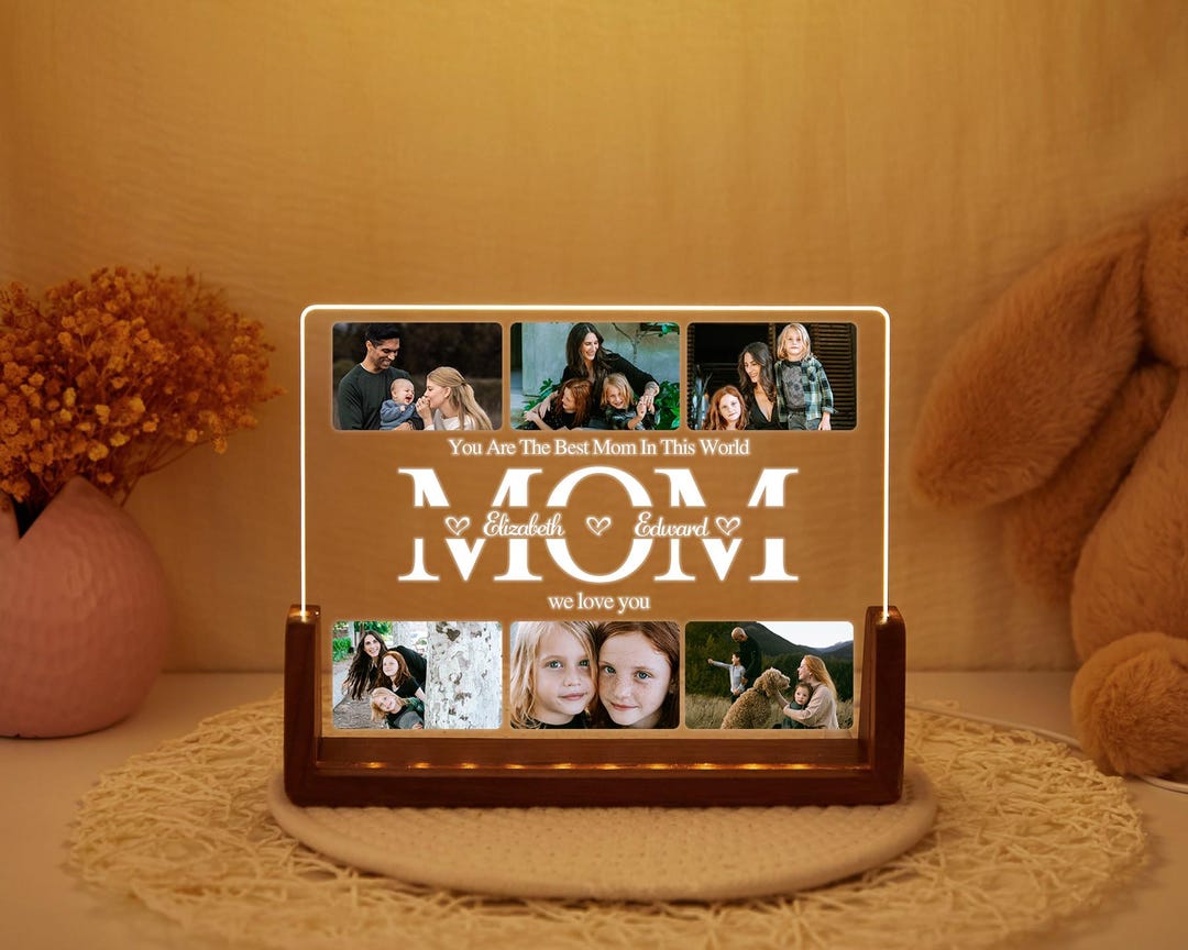 Personalized Photo Night Light,custom Photo Collage LED Light,custom ...