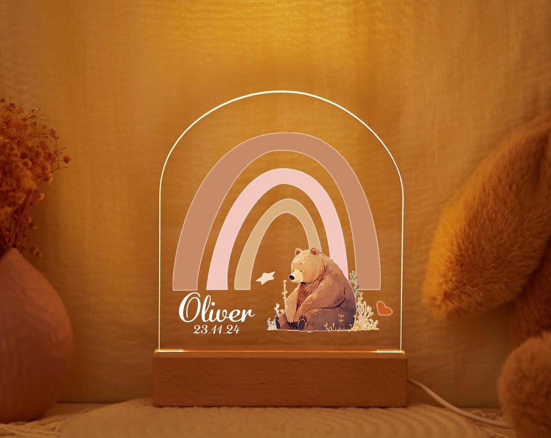 Personalised LED Animal Lamp,animals Night Lamp,safari Jungle Animals ...