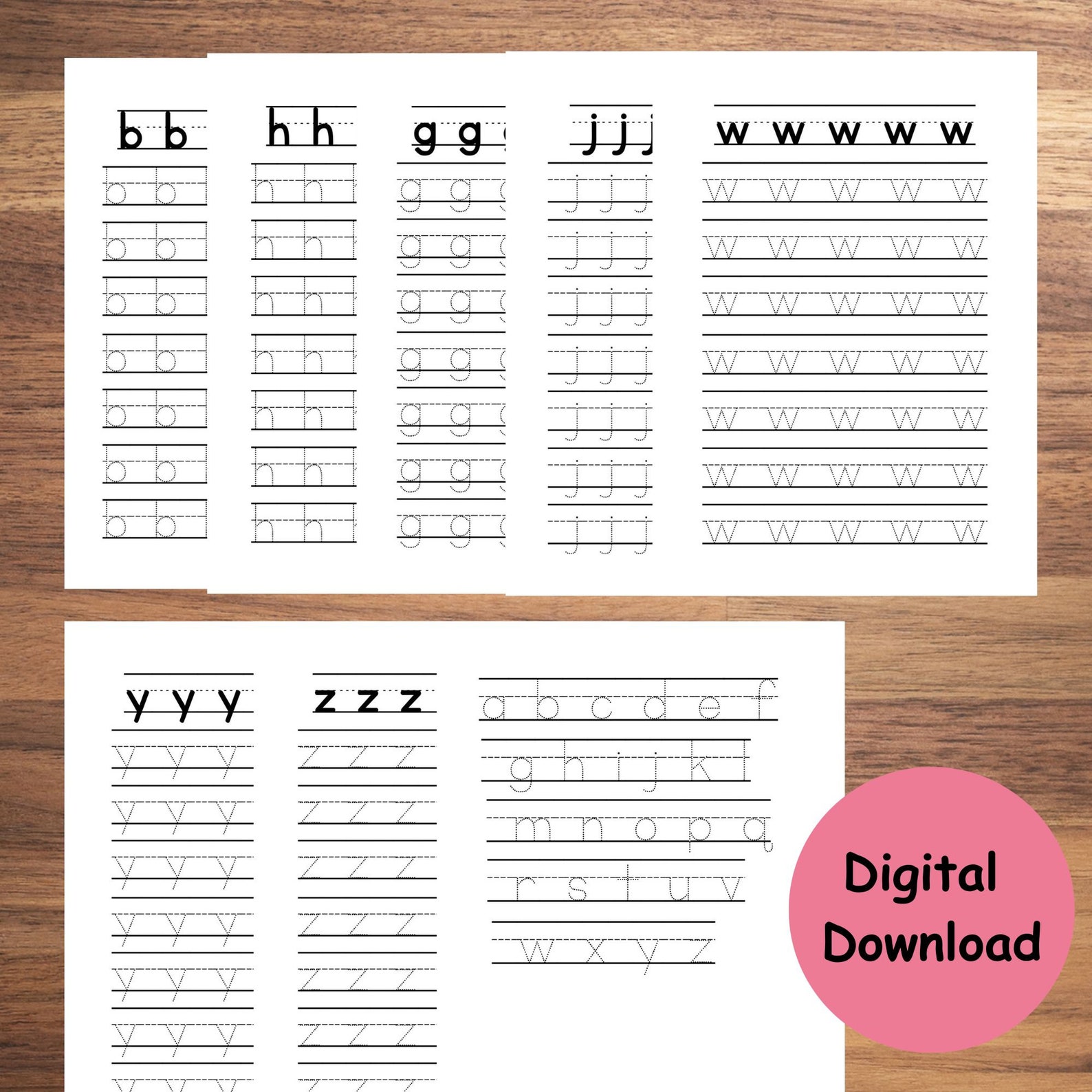 Printable Uppercase and Lowercase Formation Practise Worksheets 54 Page ...