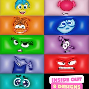 Inside Out 2 3d Mung Designs 3D Inflated Inside Out 2 Digital Design ...