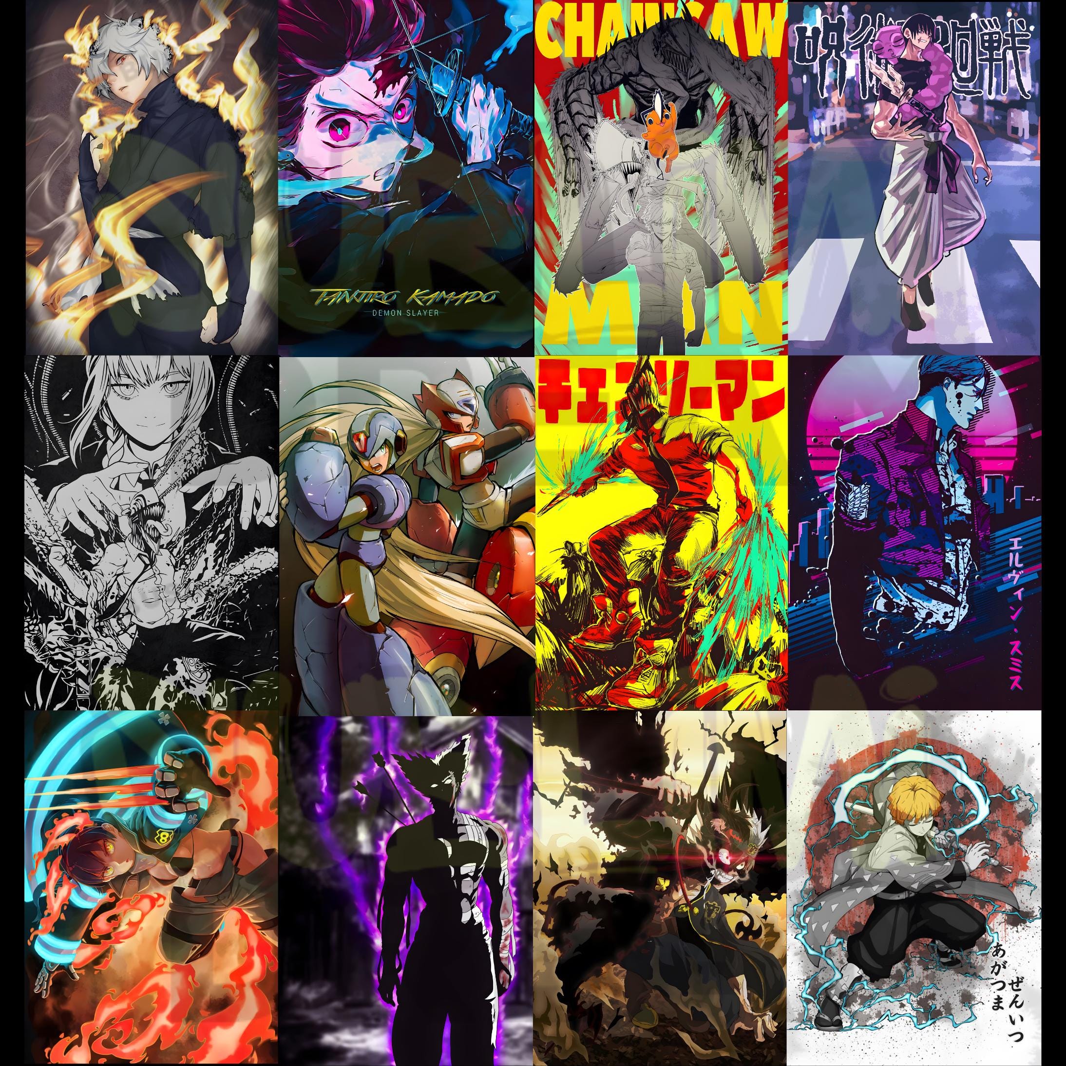 Anime Poster , Anime Wall Art , Printable, Anime Decor, Trendy Wall Art ...