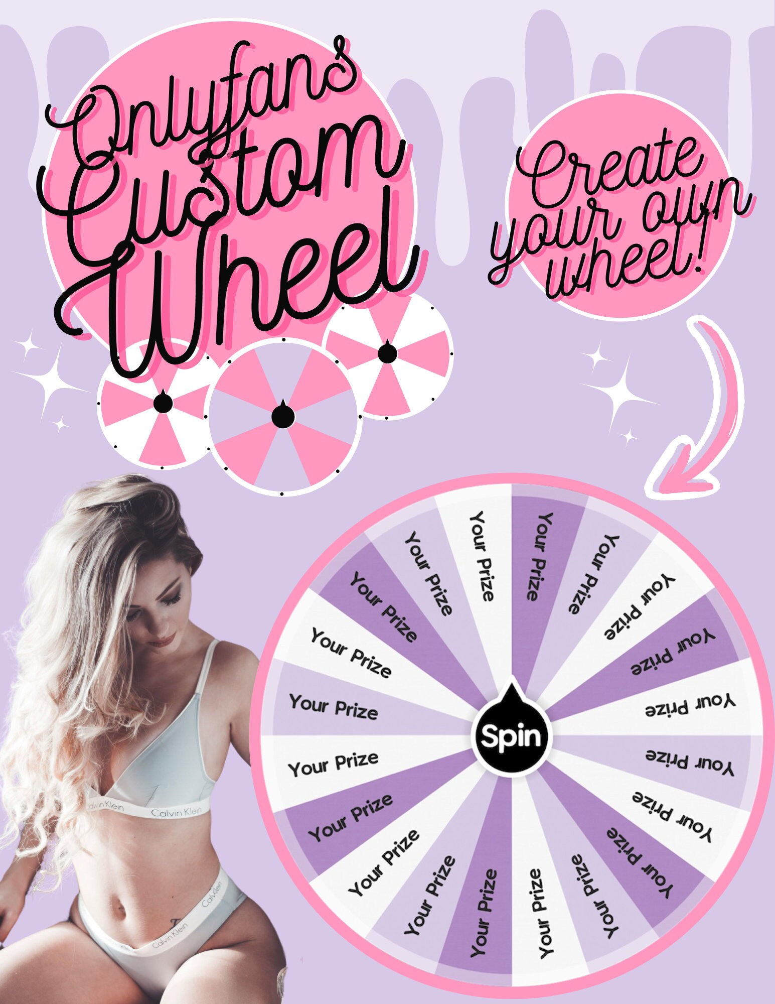 Onlyfans Custom Wheel Spin Game, Delivered Within 24 Hours Spin the Wheel, Tipping Game, Custom ...