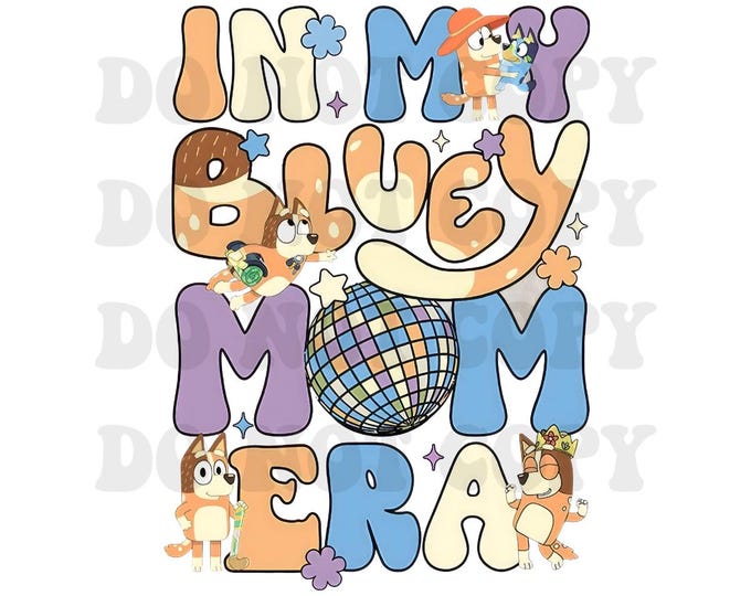 Bluey Cool Mom Club Shirt, Chilli Heeler T-shirt, Bluey Cool Mom Shirt ...