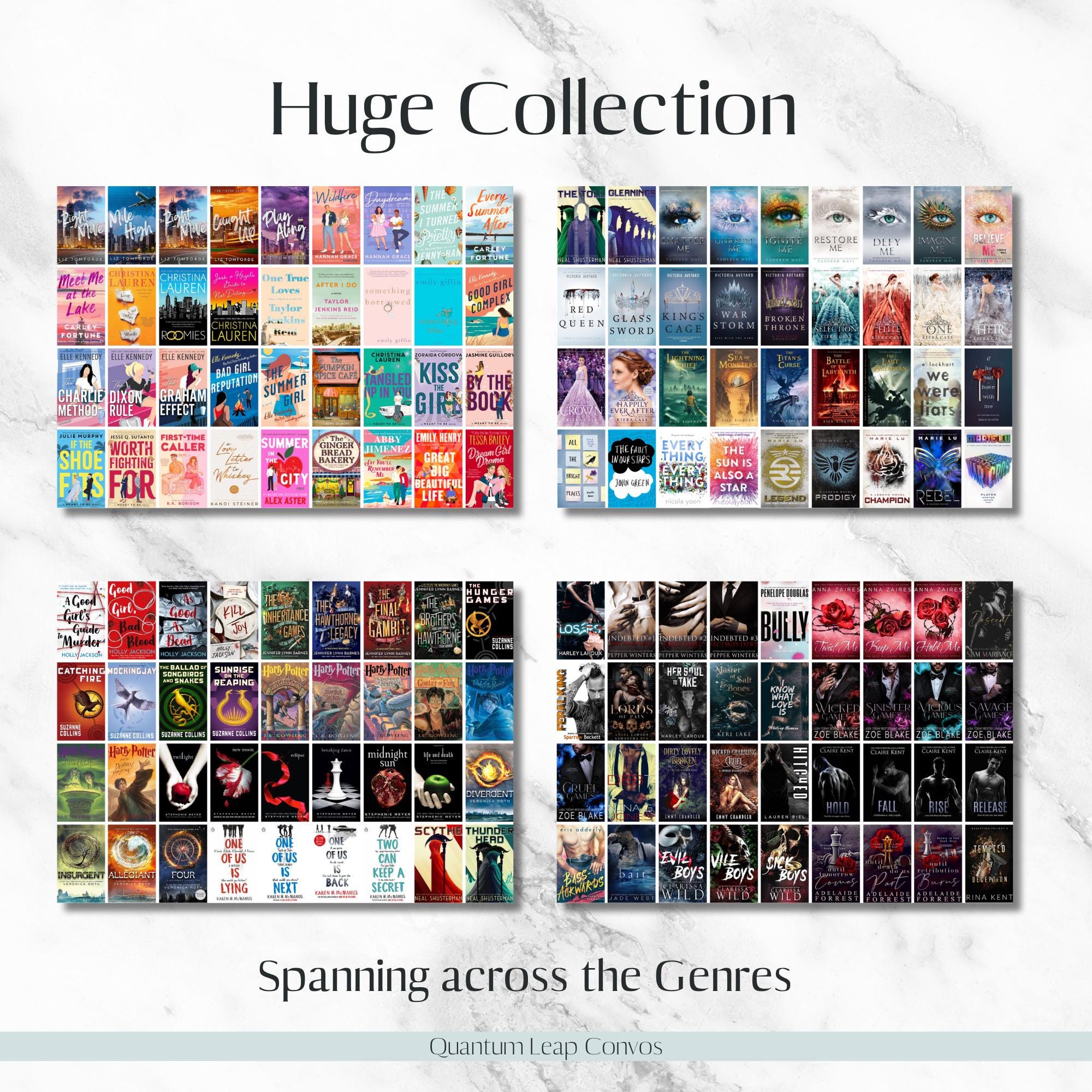 MEGA Booktok Sticker Bundle: 1400+ Printable Book Stickers Digital PDF ...