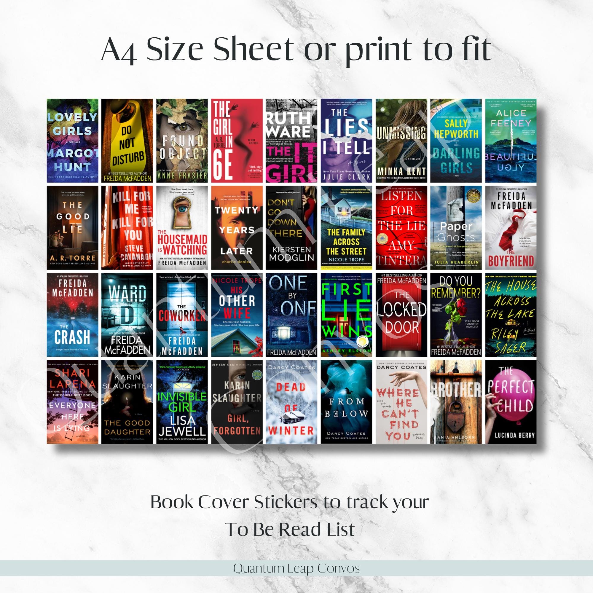 MEGA Booktok Sticker Bundle: 1400+ Printable Book Stickers Digital PDF ...