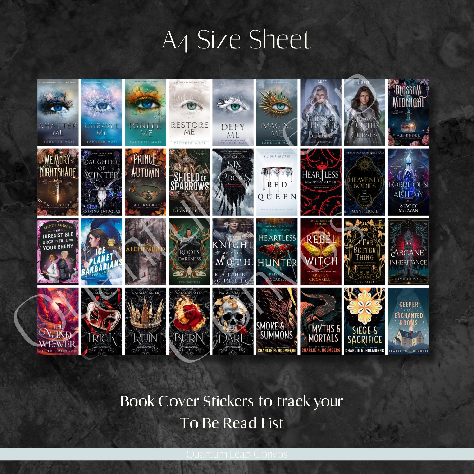 200+ Booktok Fantasy Book Cover Stickers: Printable Planner Bundle ...