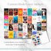 Printable Custom Book Cover Stickers X25 Sheets | 36 Stickers per Sheet ...