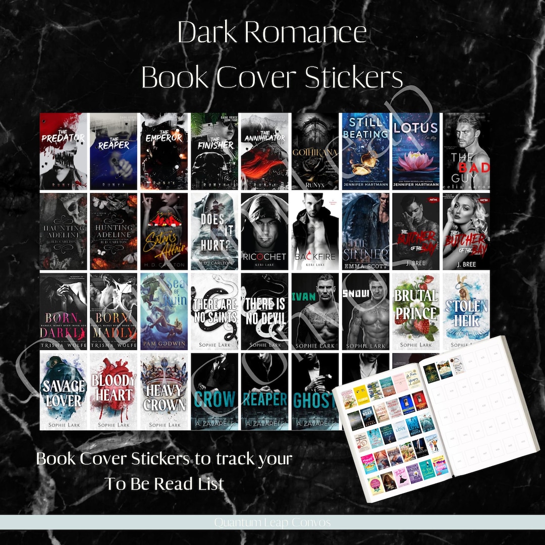 Booktok Dark Romance Sticker Bundle: 200+ Printable Book Cover Art (PDF ...