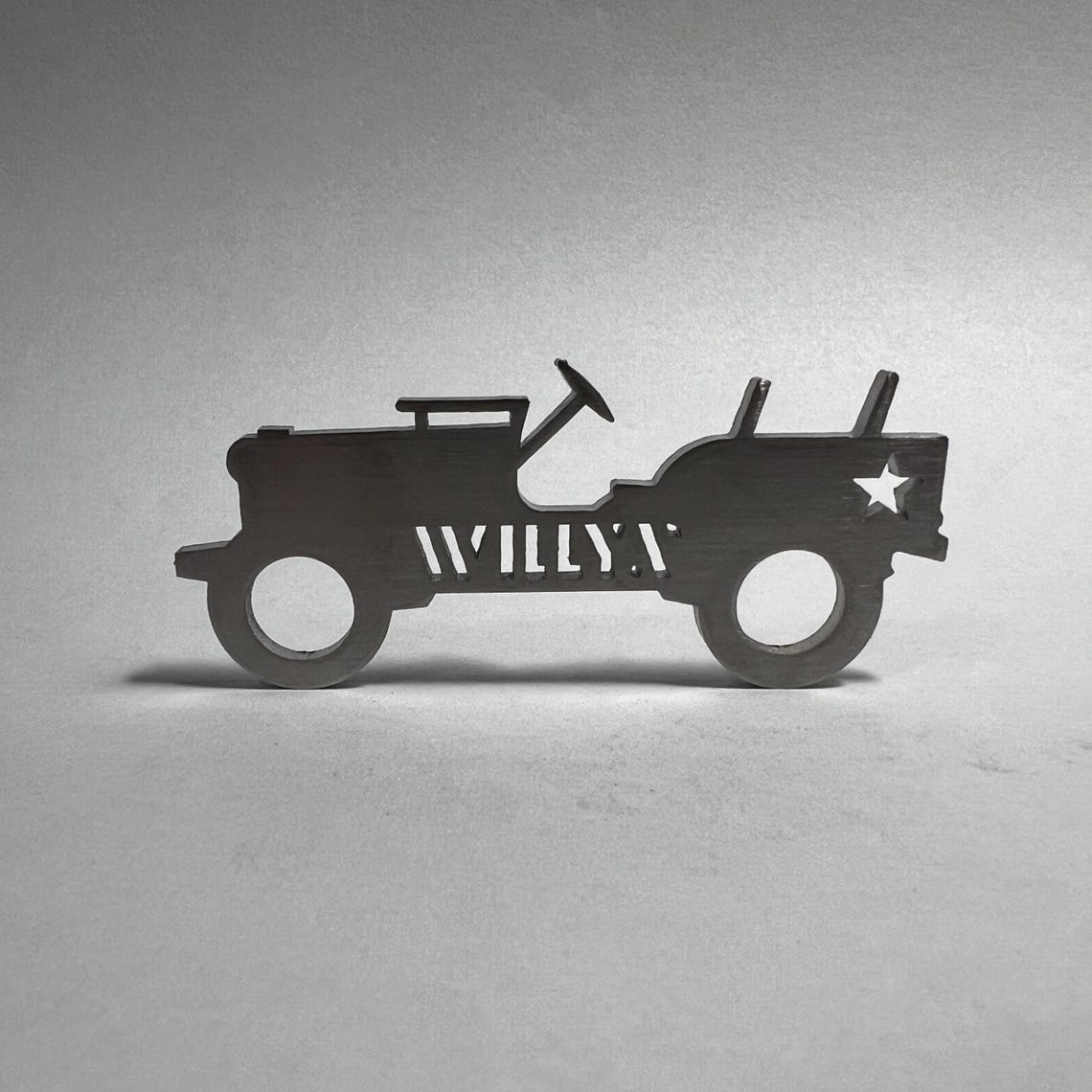 1950’s Willy’s Jeep Keychain - Stainless - Lasercut - Etsy