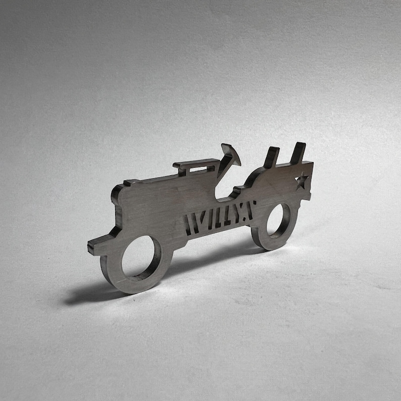 1950’s Willy’s Jeep Keychain - Stainless - Lasercut - Etsy