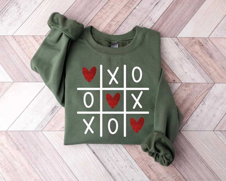 XOXO Shirt, Tic Tac Toe Heart Valentines Shirt, Cute Outfit, Valentine ...