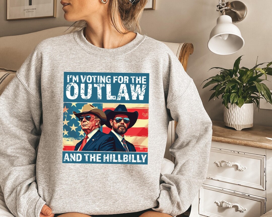 I’m Voting for the Outlaw Hillbilly 2024 T-shirt, Trump Vance Shirt ...