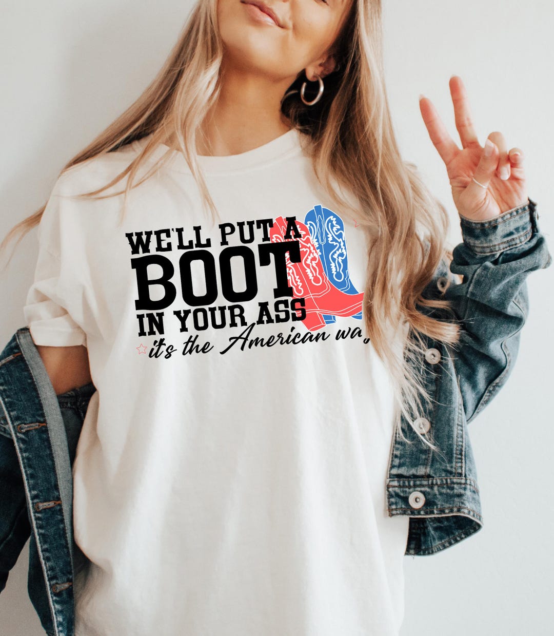 We'll Put A Boot in Your Ass - Toby Keith USA Unisex T-shirt - Courtesy ...