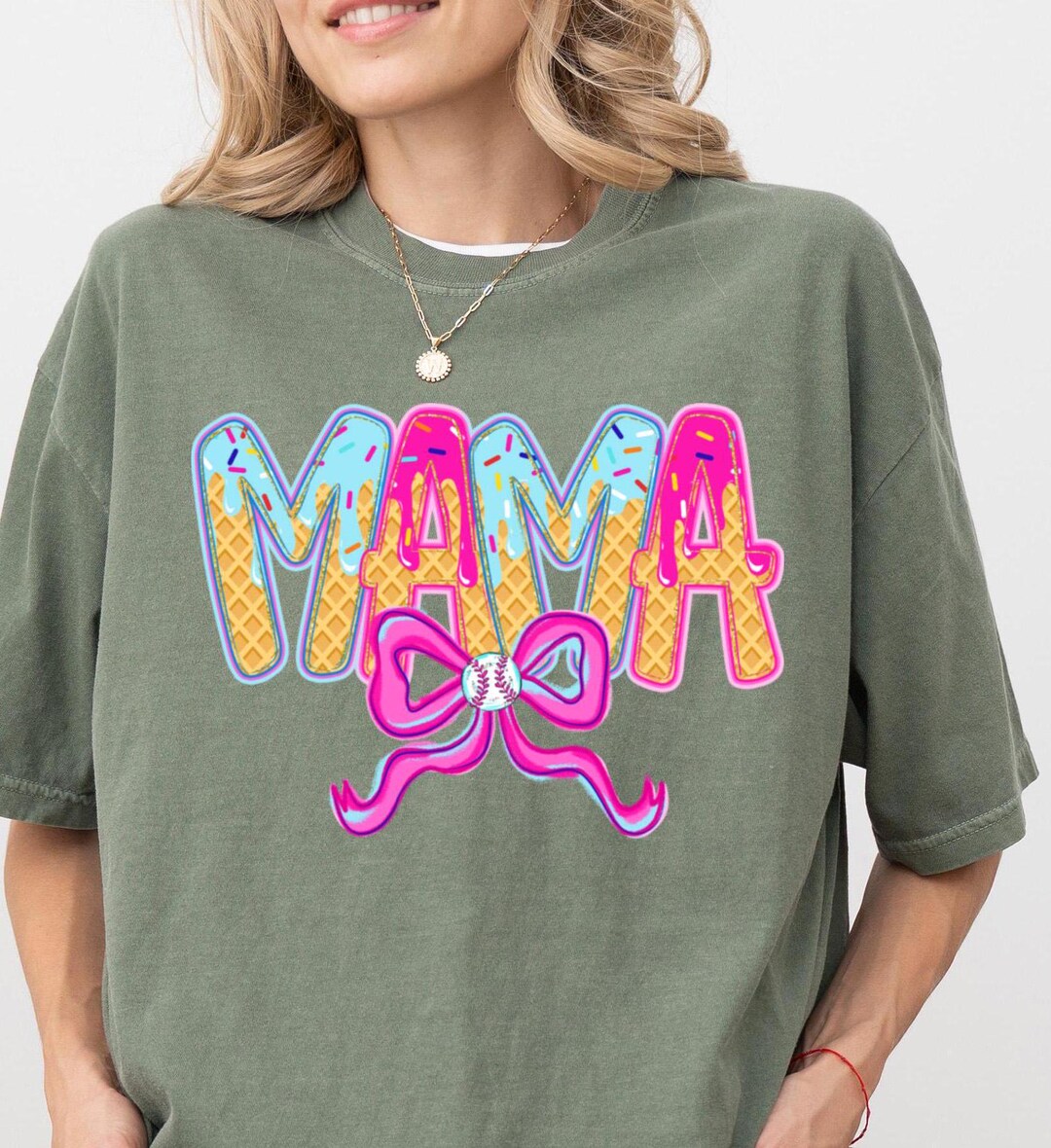 Comfort Colors® Baseball Drip Mama Shirt, Mothers Day Shirt, Mothers ...