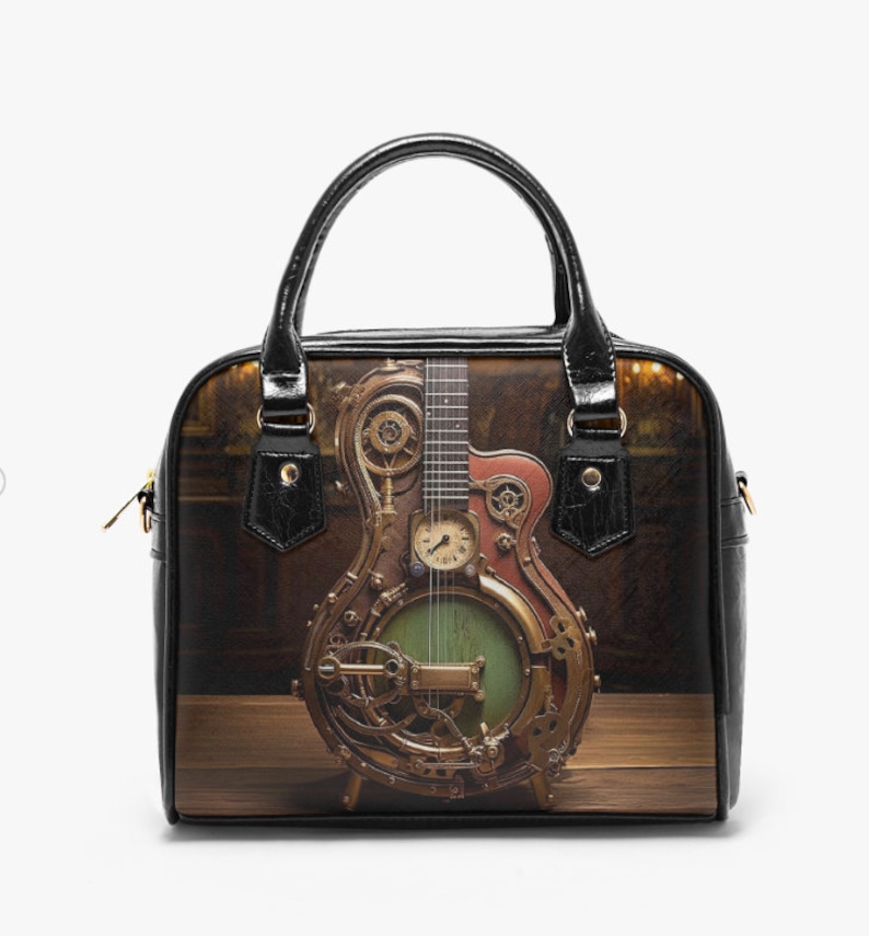 Steampunk Guitar Purse-copper Clocks and Gears Purse Steam Punk ...