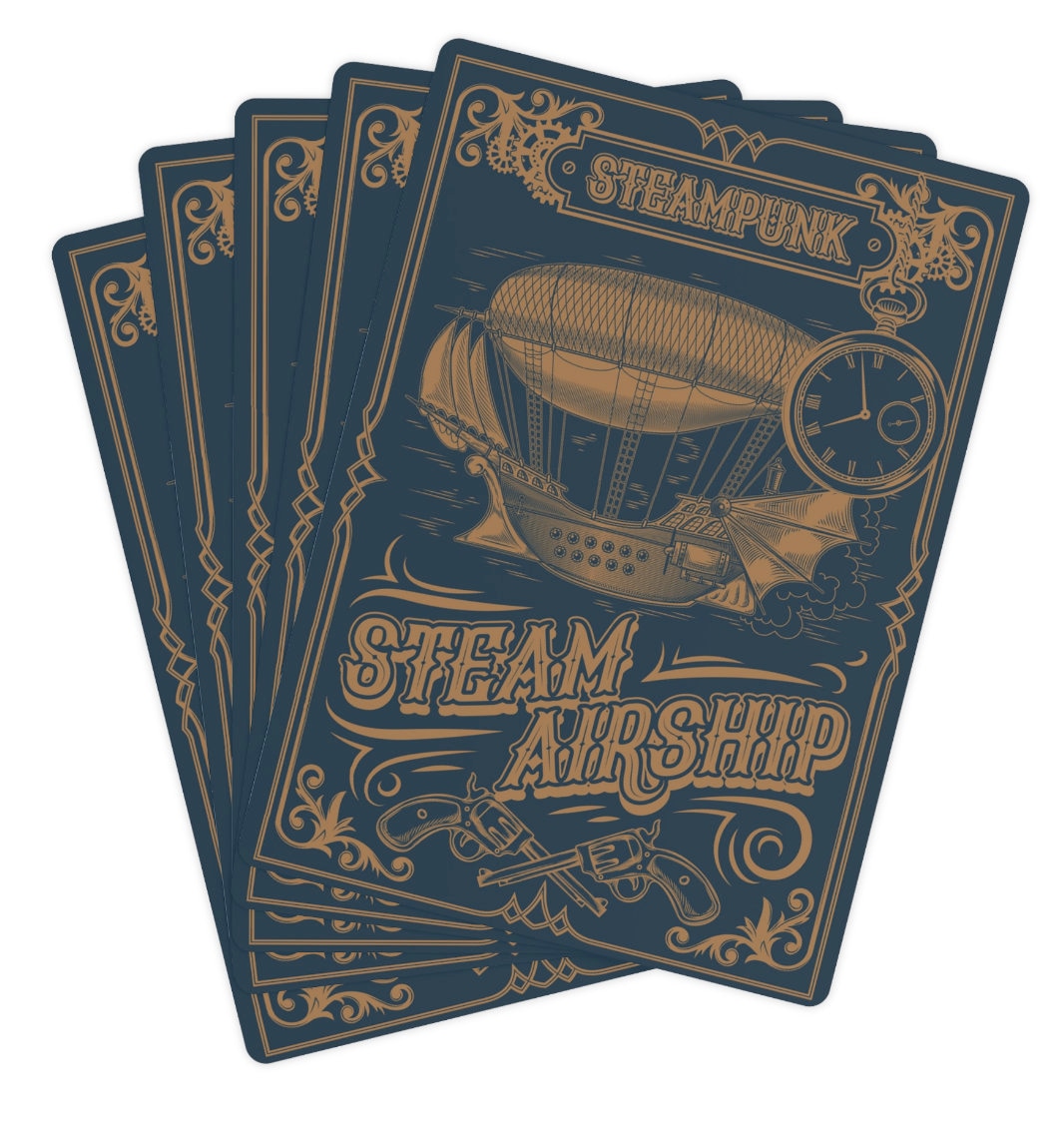 Steampunk Playing Cards Steampunk Game- Gears and Clocks Poker Cards - Etsy