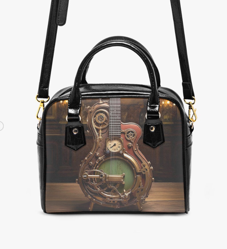 Steampunk Guitar Purse-copper Clocks and Gears Purse Steam Punk ...