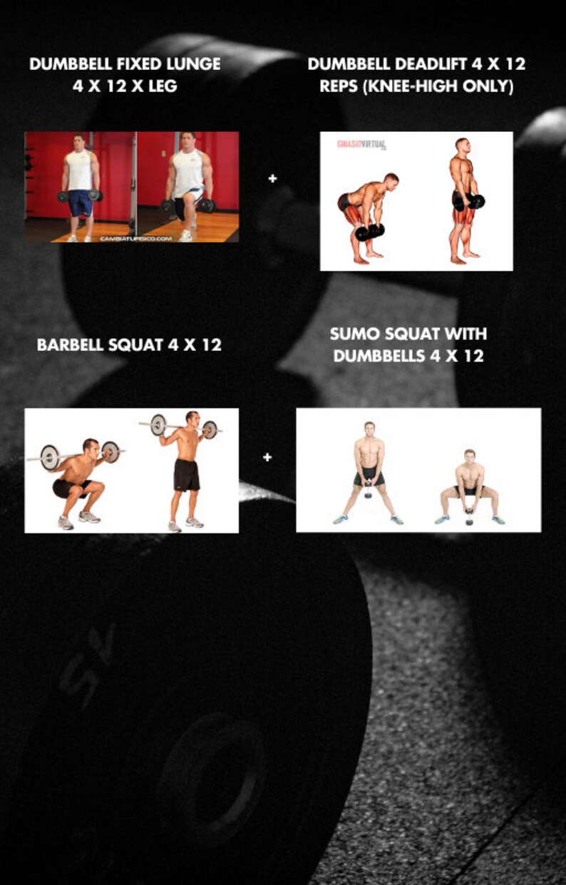 Custom Fitness Plan | Personalized Workout Program | Printable Workout ...