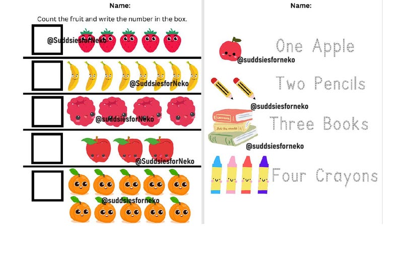 Kindergarten Math Packet Adding Counting And Patterns Etsy Australia 5305