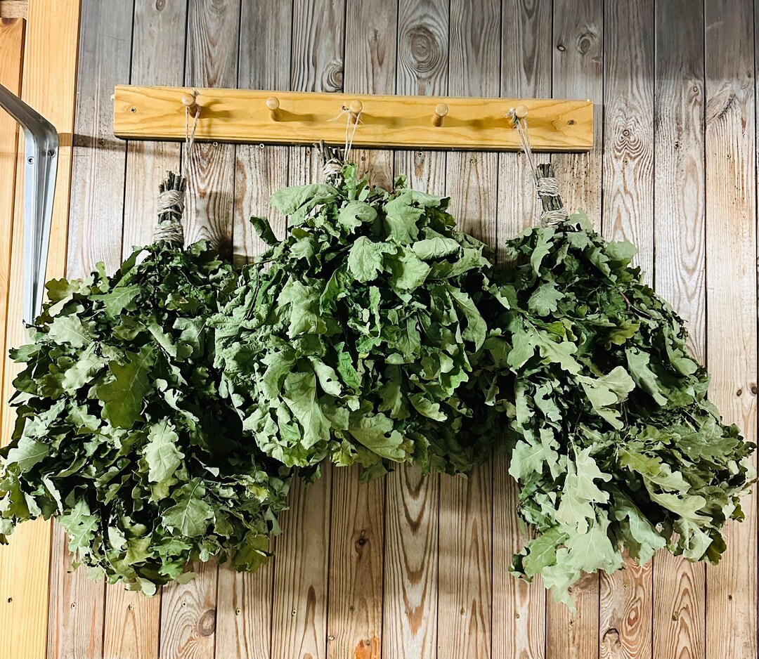 3-pack Oak Sauna Brooms | Perfect Sauna Whisks for August Wellness ...