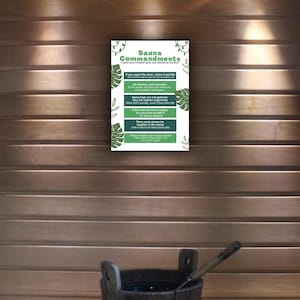 Funny Sauna Sign | Printable Sauna Wall Poster | Spa Wall Art in 3 ...