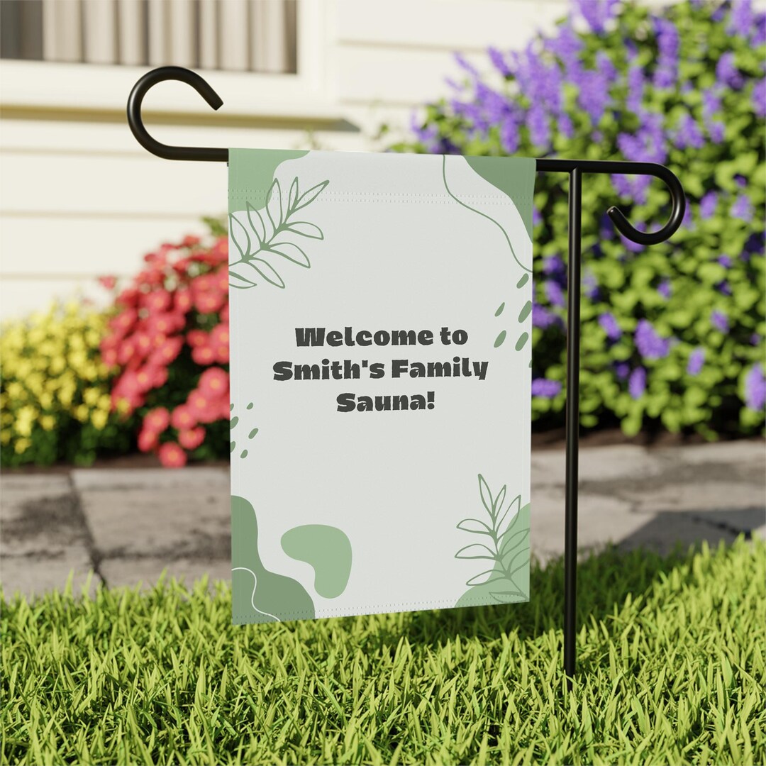 Personalized Sauna Banner - Custom Family Sauna Sign - Garden & House ...