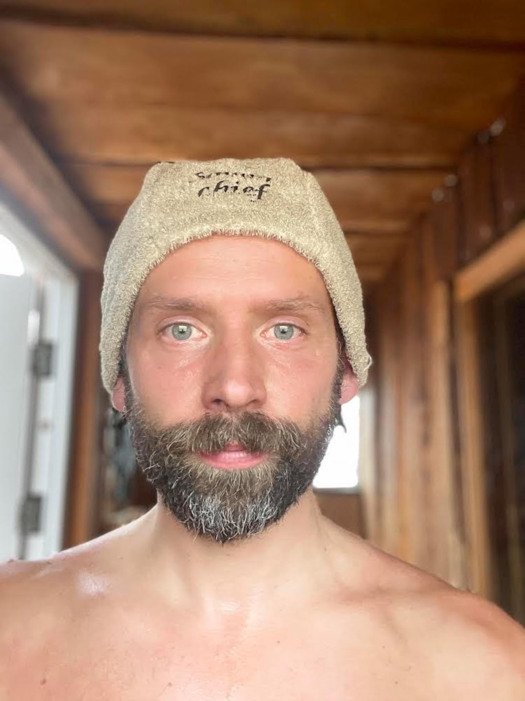 Men's Sauna Hat 100% Linen | Breathable Linen Spa Hat | Customizable ...