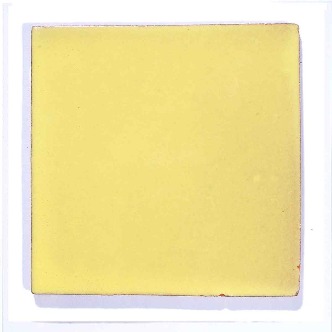 Sample – Primrose Hand Made Glazed Terracotta Wall Tile 105mm X 105mm ...