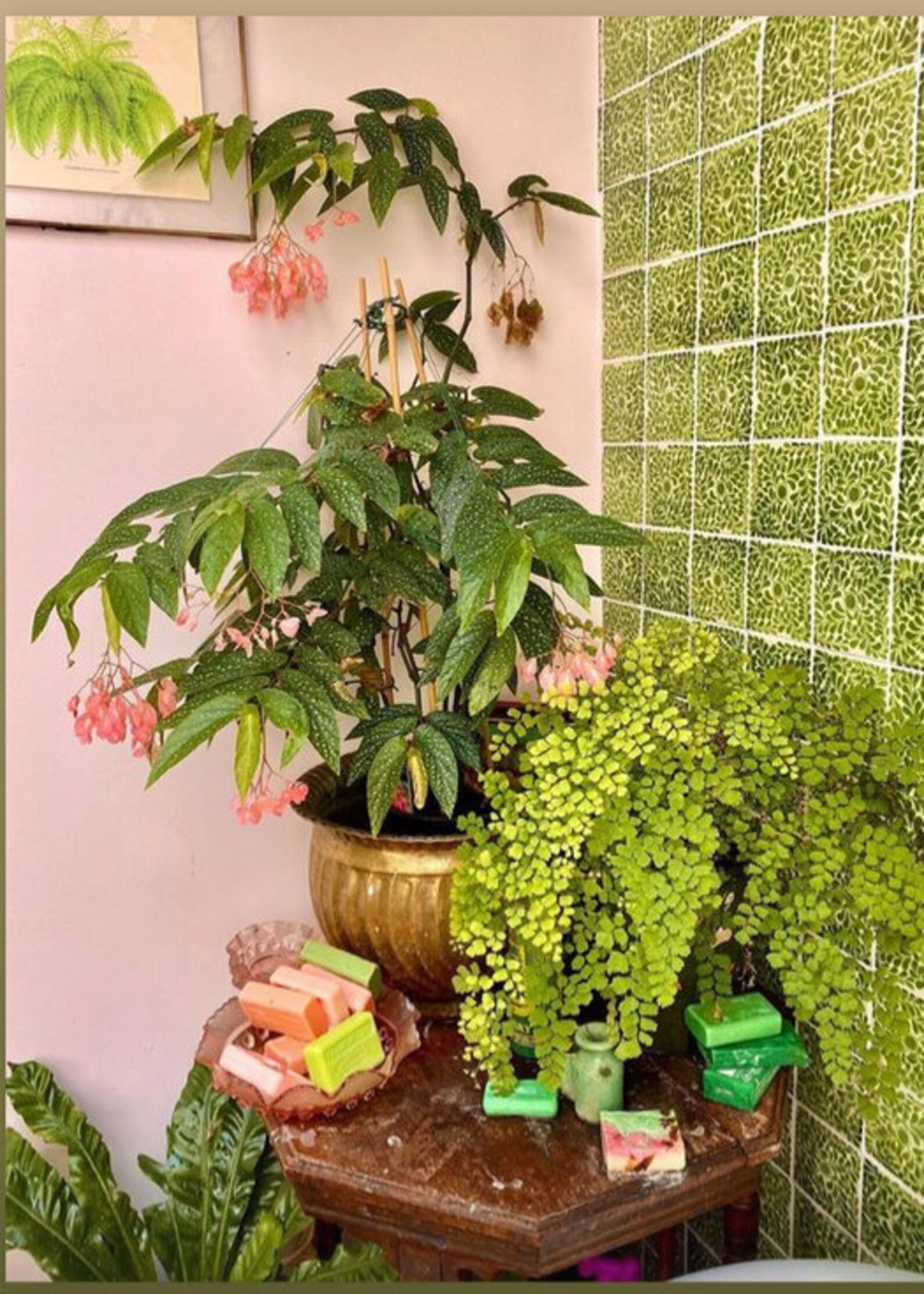 100 X Capelo Green Hand Made Glaze Terracotta Wall Tiles 105mm X 105mm ...