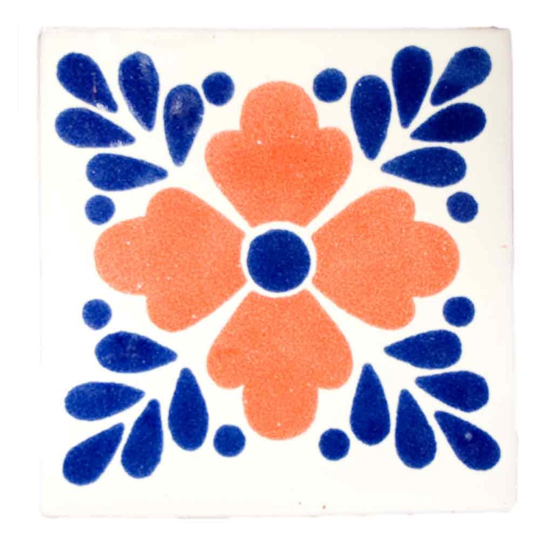 100 X Lester Blue and Terracotta Made Glazed Terracotta Wall Tiles 105mm X 105mm – Milagros - Etsy