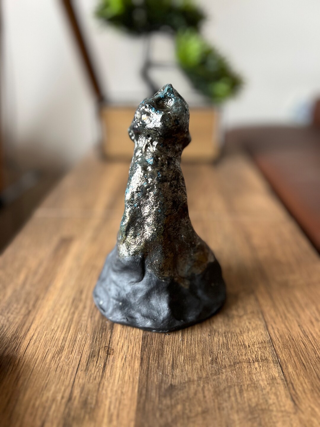 Ceramic Art Sculpture Metallic Copper Glazed Raku Fired - Etsy