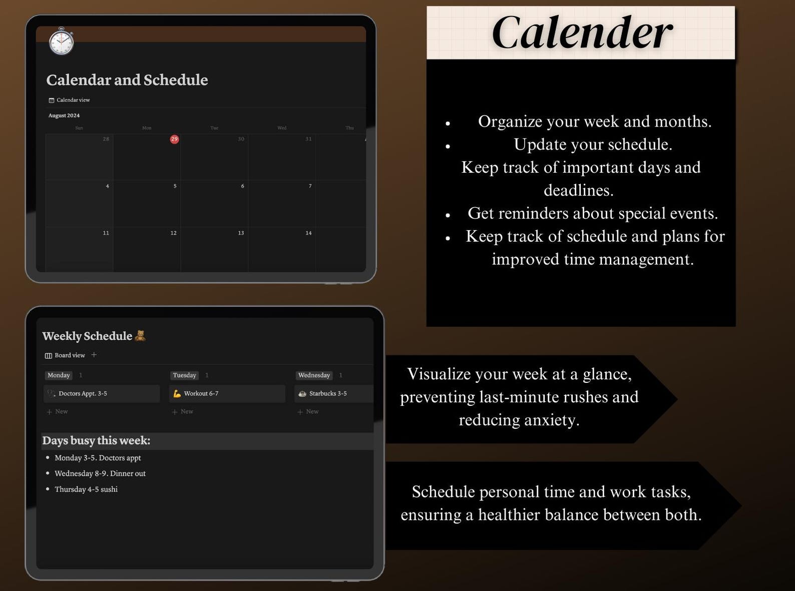 Notion Student Planner Notion Dashboard Template Notion Planner ...