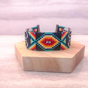 Native American Inspiration Beaded Bracelet, Ethnic Jewelry - Etsy
