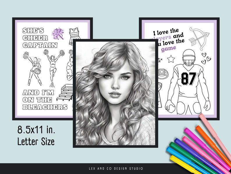 Printable Coloring Pages Taylor Swift Inspired Coloring Book for Kids ...