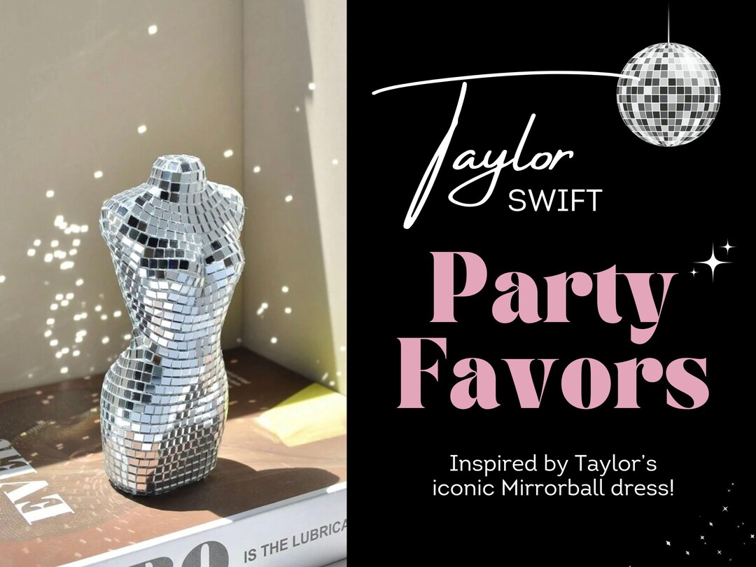 3 Taylor Swift Party Favors Mirrorball Cake Topper Swiftie Birthday ...
